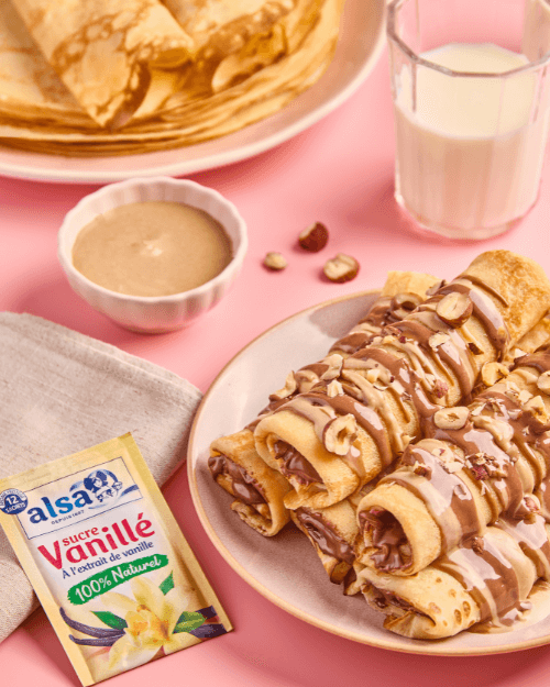 Crêpes chocolat noisette & praliné maison - Alsa - depuis 1897